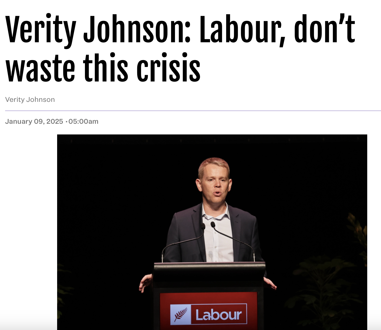 MEDIAWATCH: When Verity Johnson is calling for Chippy to be rolled ...