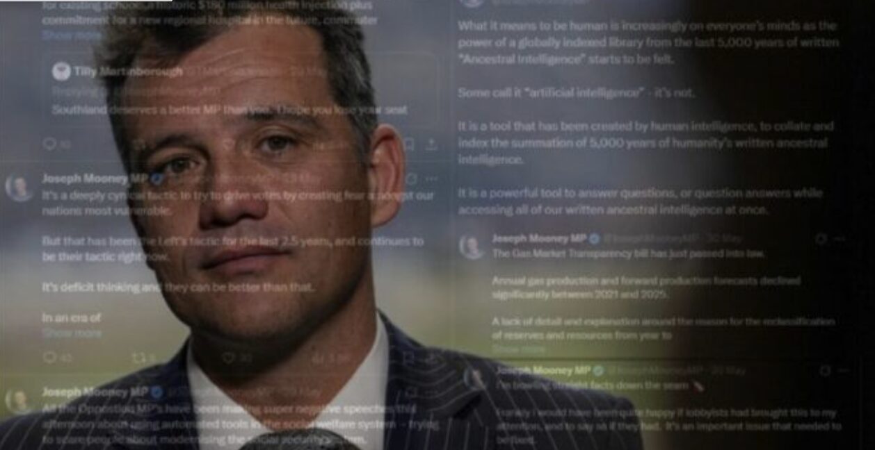National MP Joseph Mooney claims he’s tweeting so much to teach AI ...