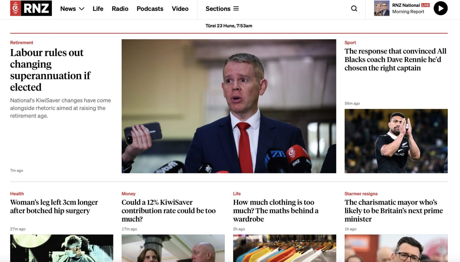 MEDIAWATCH: RNZs new website finally looks like a news site instead of ...